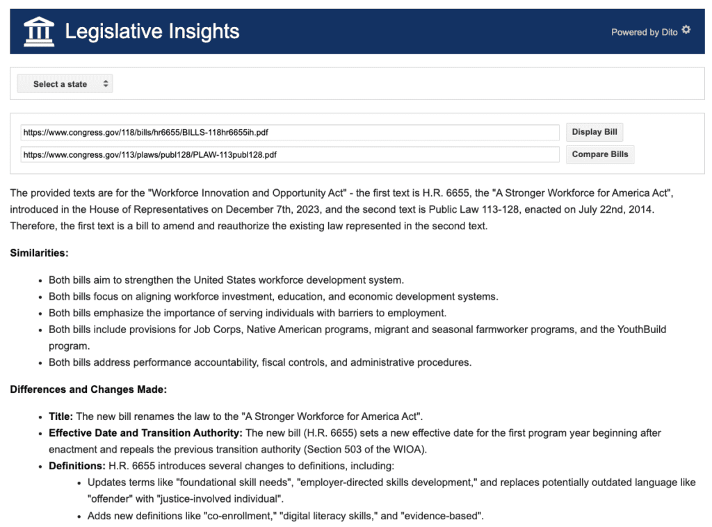 Effortless Legislative Analysis: Dito AI at Your Service - Fusion Chat